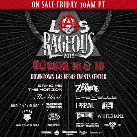 Las Rageous kehrt zurück nach Las Vegas mit Rob Zombie, Bring Me The ...